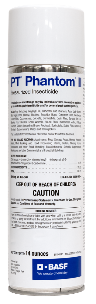 PT Phantom II Pressurized Insecticide - 14 oz. – Pest Control Superstore
