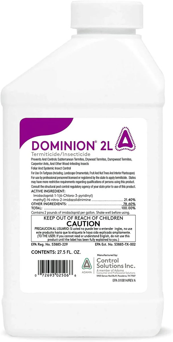 Dominion 2L Termiticide & Insecticide - 27.5 oz. – Pest Control Superstore