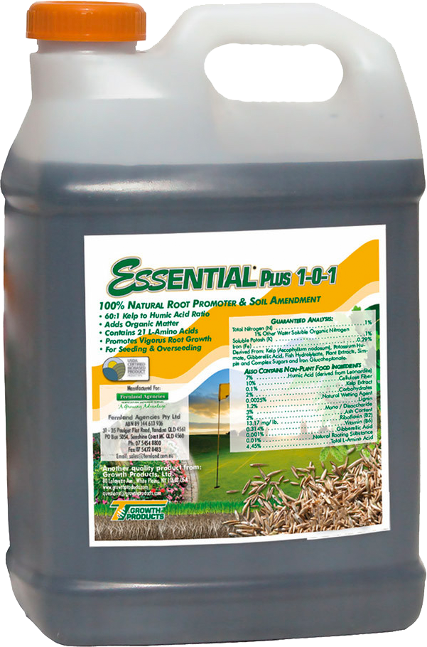 Essential Plus 1-0-1 100% Natural Organic Fertilizer - 2.5 Gallon ...
